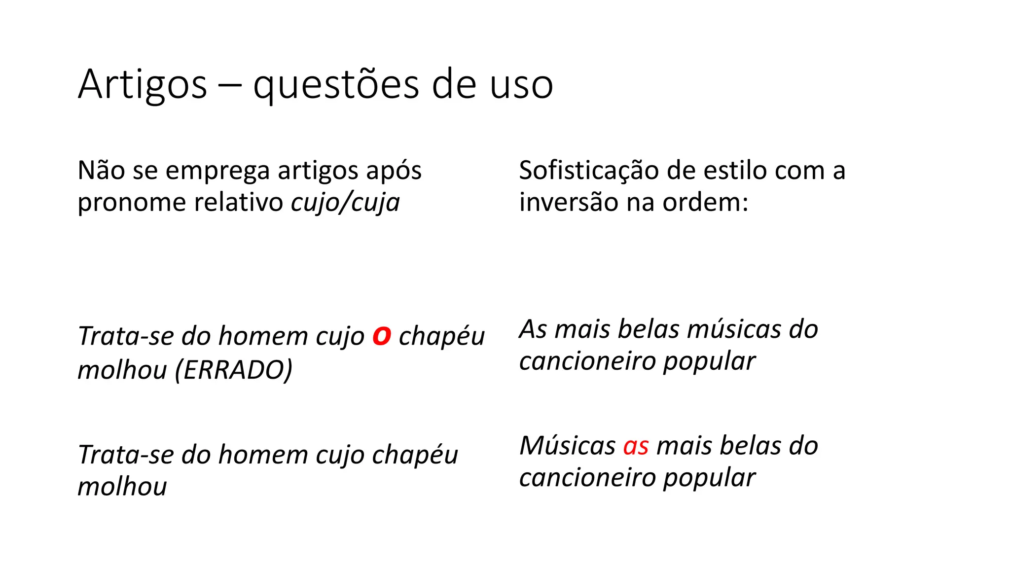 Artigos, numerais e adjetivos - gramática | PPT