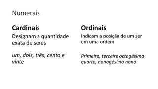 Artigos, numerais e adjetivos - gramática | PDF