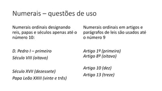 Artigos, numerais e adjetivos - gramática | PDF