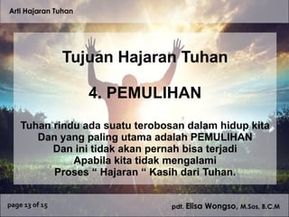 Arti hajaran tuhan | PPSX