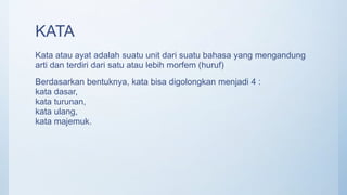 ARTI HURUF, KATA, KALIMAT & JENIS.pptx