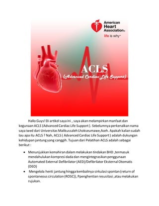 Materi Kursus ACLS | DOCX