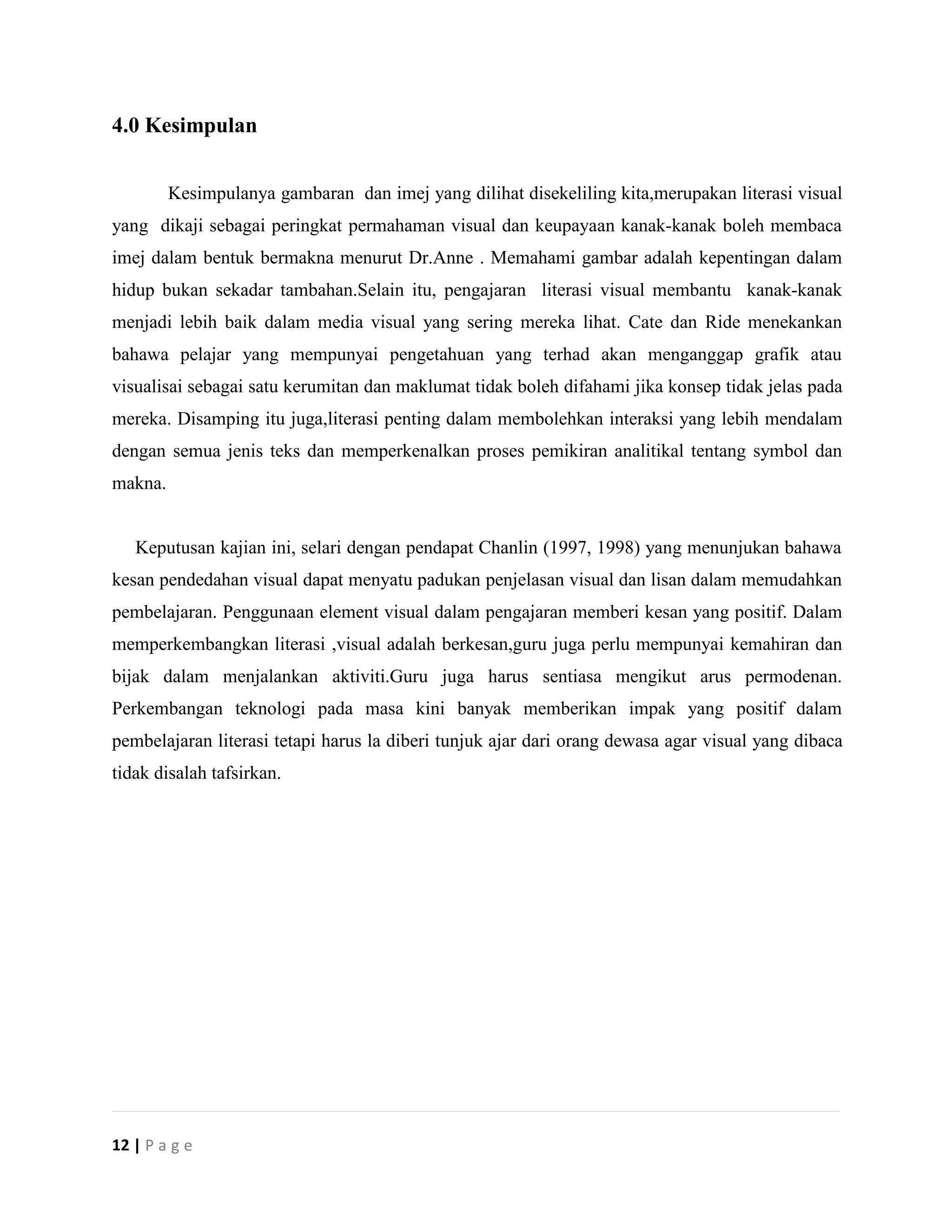 Pendekatan teknologi visual dalam literasi visual kanak-kanak | PDF