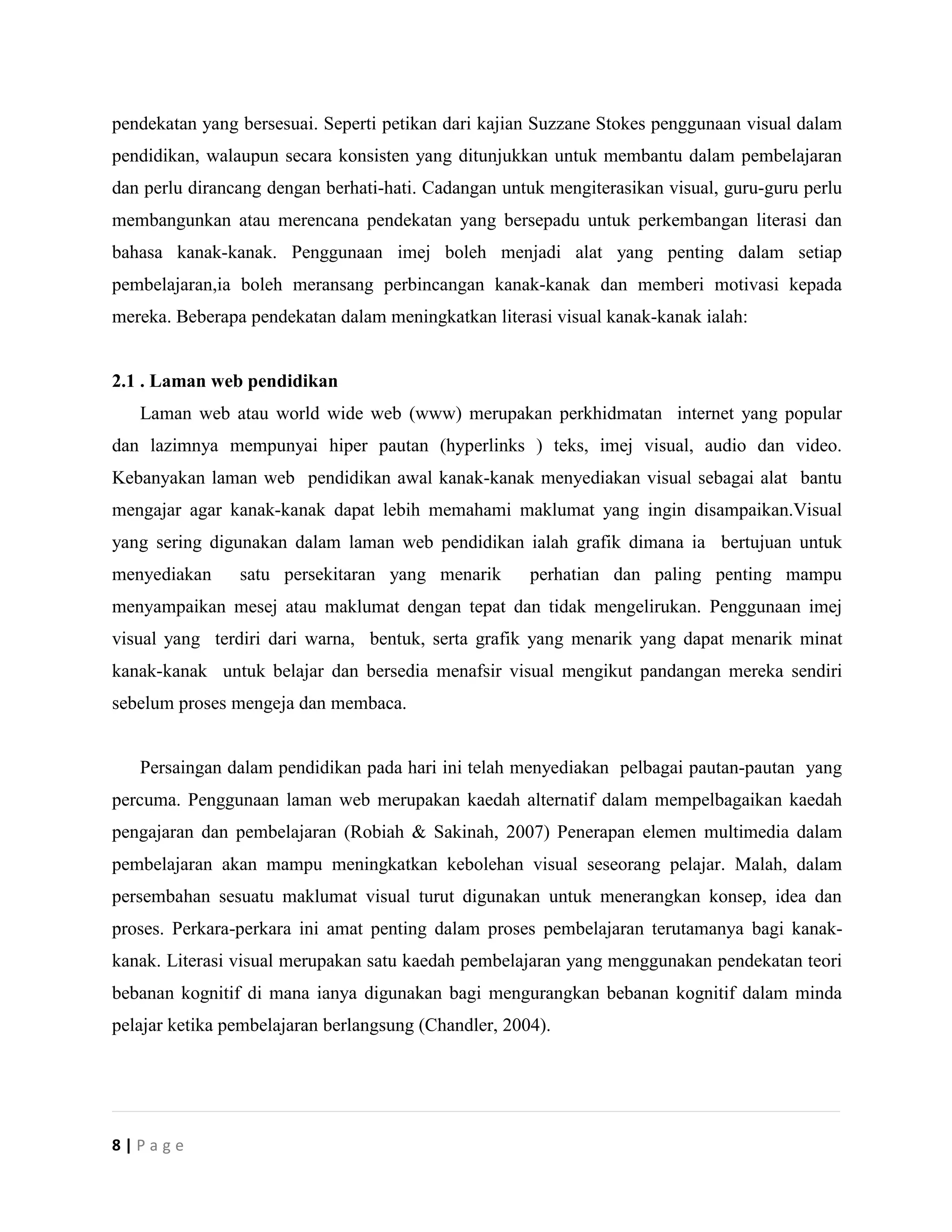 Pendekatan teknologi visual dalam literasi visual kanak-kanak | PDF