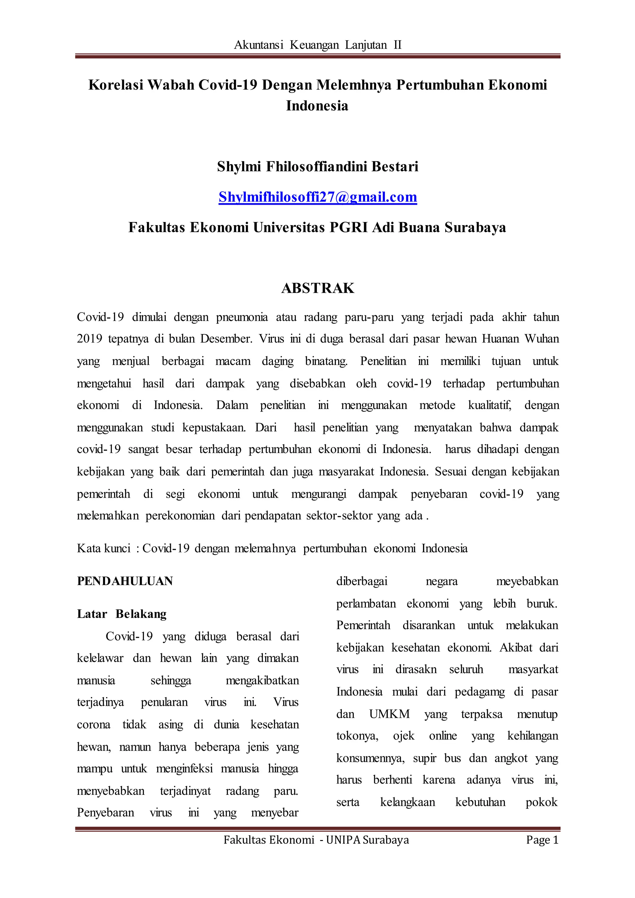 Artikel akl ii | PDF