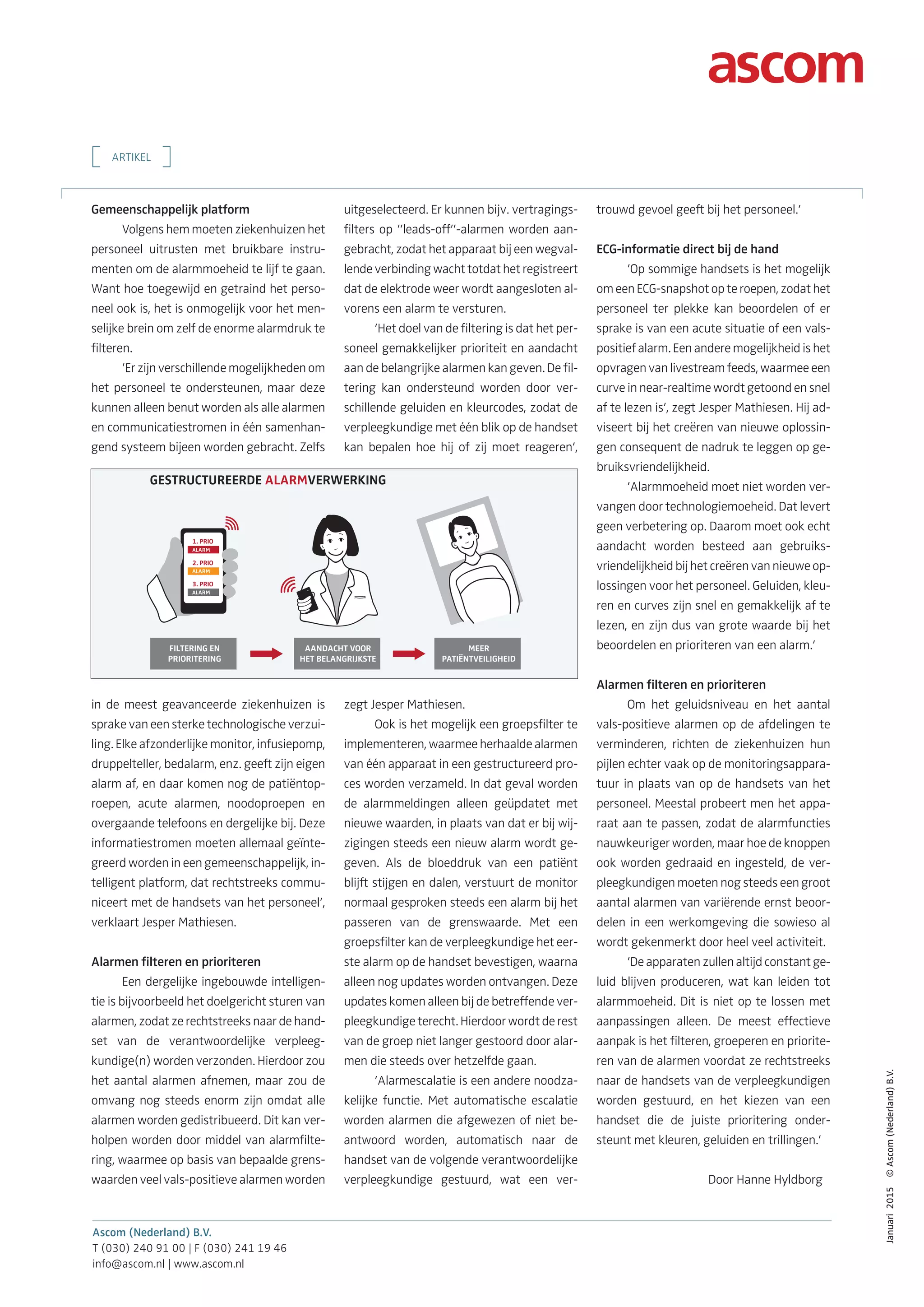 Alarmmoeheid bedreiging voor patiëntenveiligheid | PDF