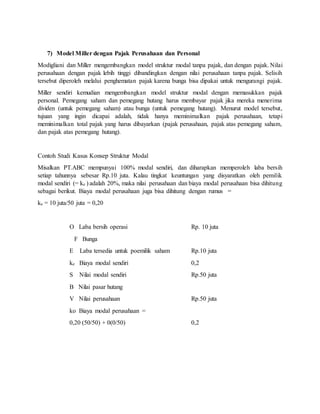 Artikel analisis konsep struktur modal | DOCX
