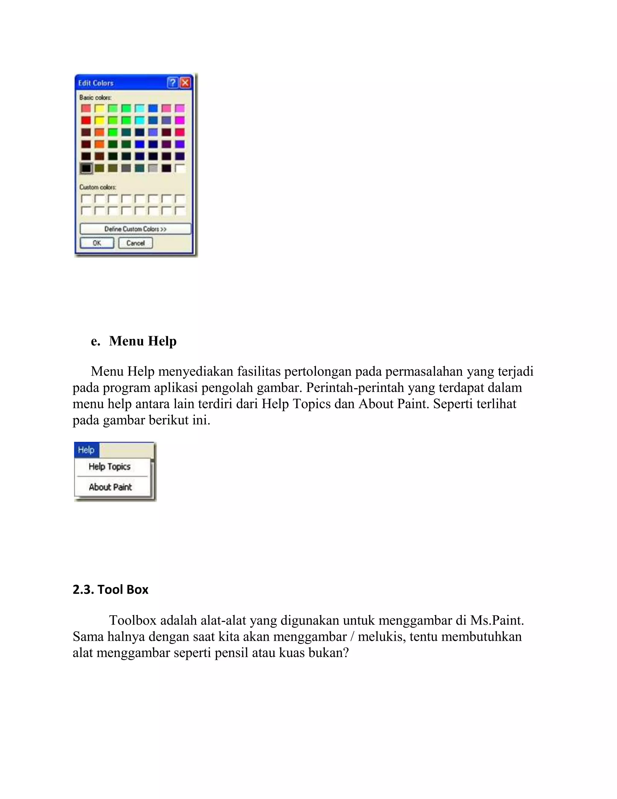 Artikel aplikasi microsoft paint | DOCX