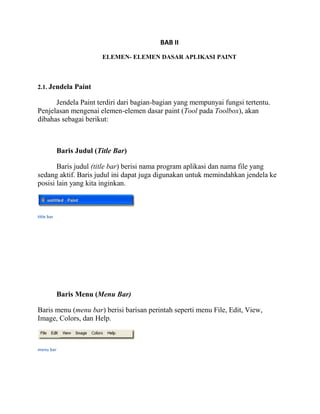 Artikel aplikasi microsoft paint | DOCX