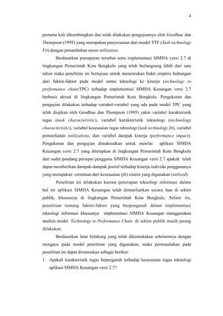 Analisis Technology to performance Chain (TPC) dalam Implemntasi SIMDA ...