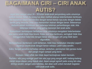 Artikel autisme arif | PPTX