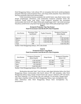 BREAK EVEN POINT SEBAGAI ALAT PERENCANAAN LABA HOTEL | PDF