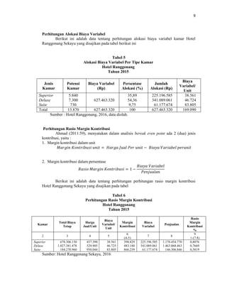 BREAK EVEN POINT SEBAGAI ALAT PERENCANAAN LABA HOTEL | PDF