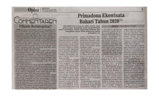ARTIKEL OPINI TERBIT DI KORAN CETAK TRIBUN MANADO DAN KOMENTAR | PDF