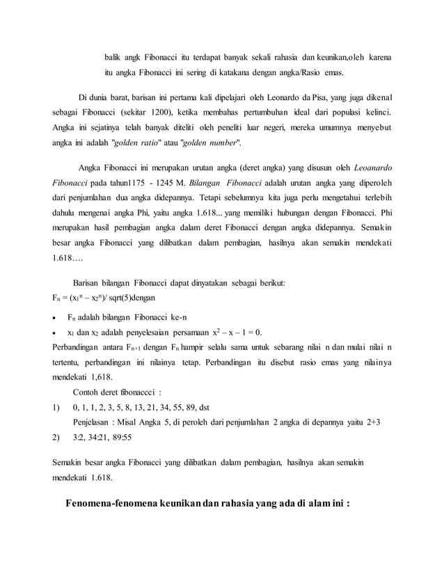 Artikel fibonacci | DOCX