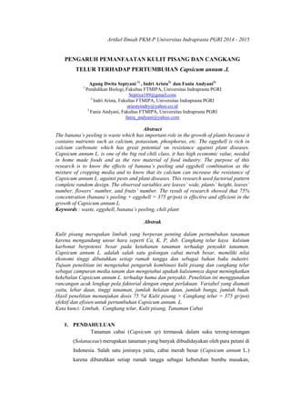 Artikel ilmiah PKM-P | PDF