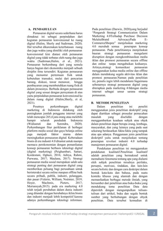 artikel tentang manajemen pemasaran di era 4.0 | PDF