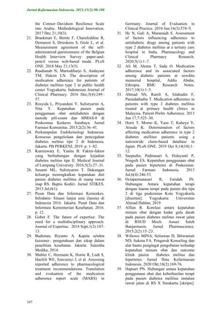 Kepatuhan Minum Obat pada Pasien Diabetes Melitus Tipe 2 di Beberapa ...