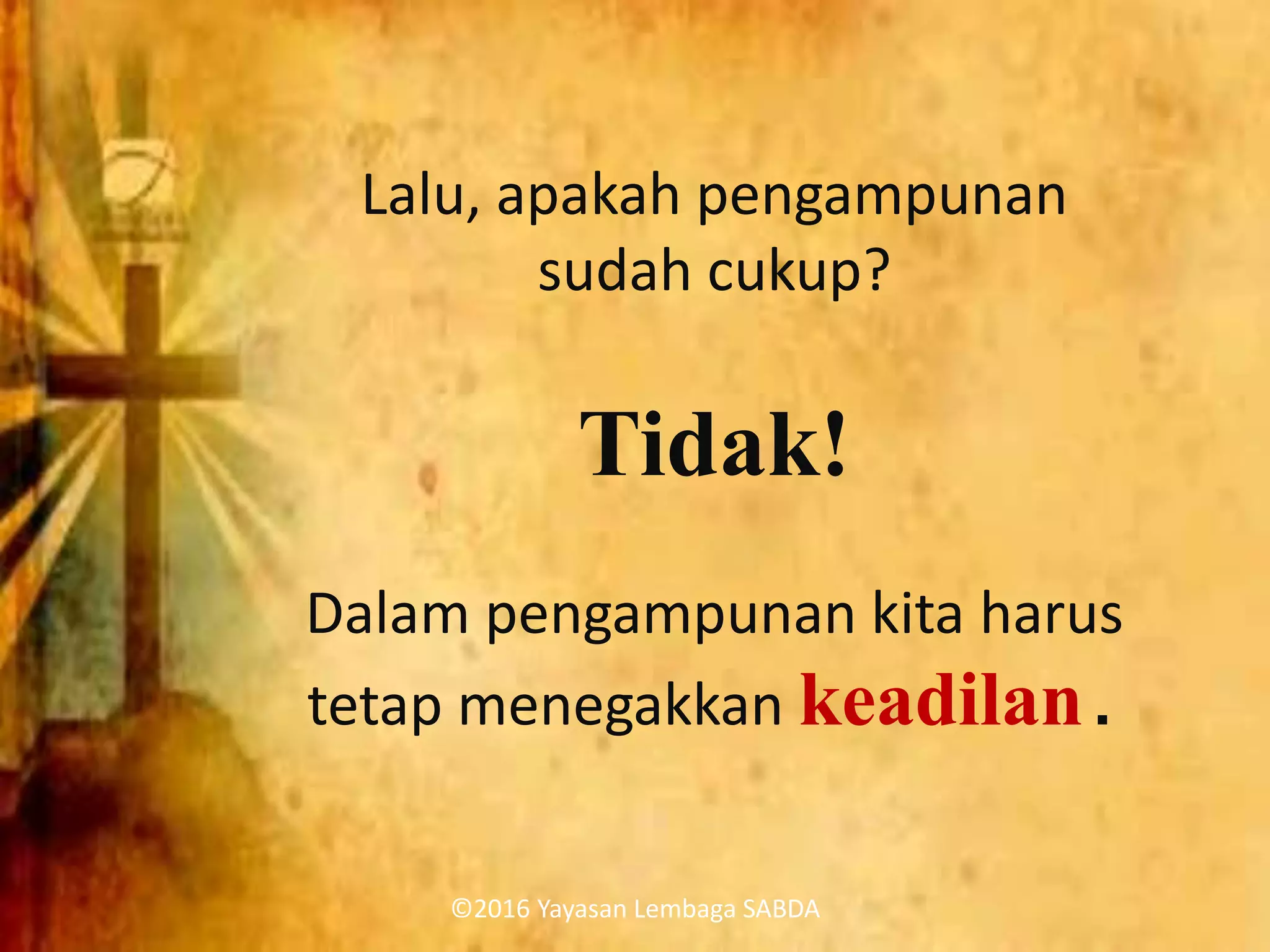 Kristus Menderita dan Mati untuk Pengampunan Dosa-Dosa Kita | PPTX