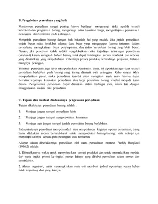 Artikel pengelolaan persediaan perusahaan | DOCX