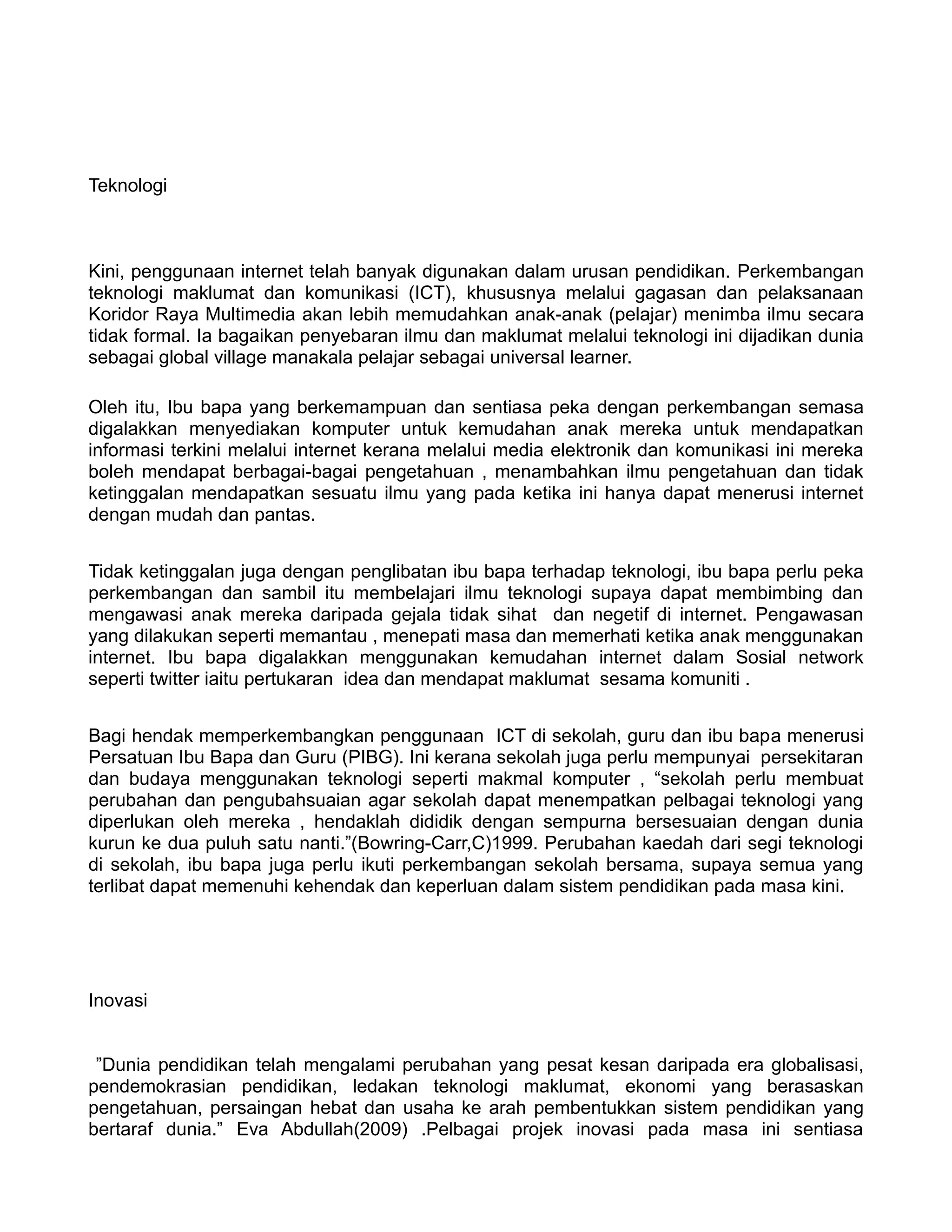 Artikel Penglibatan Pelajar Dan Ibu Bapa | PDF Artikel Penglibatan Pelajar Dan Ibu Bapa | PDF