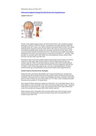 Artikel penyakit stroke | PDF