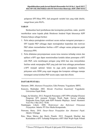 PERSEPSI PKP TENTANG PENERAPAN e- SPT PPN_FARIDA ARYANI-STIE RAHMANIYAH SEKAYU | PDF