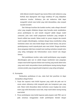 Pengembangan model pembelajaran tematik integratif | PDF