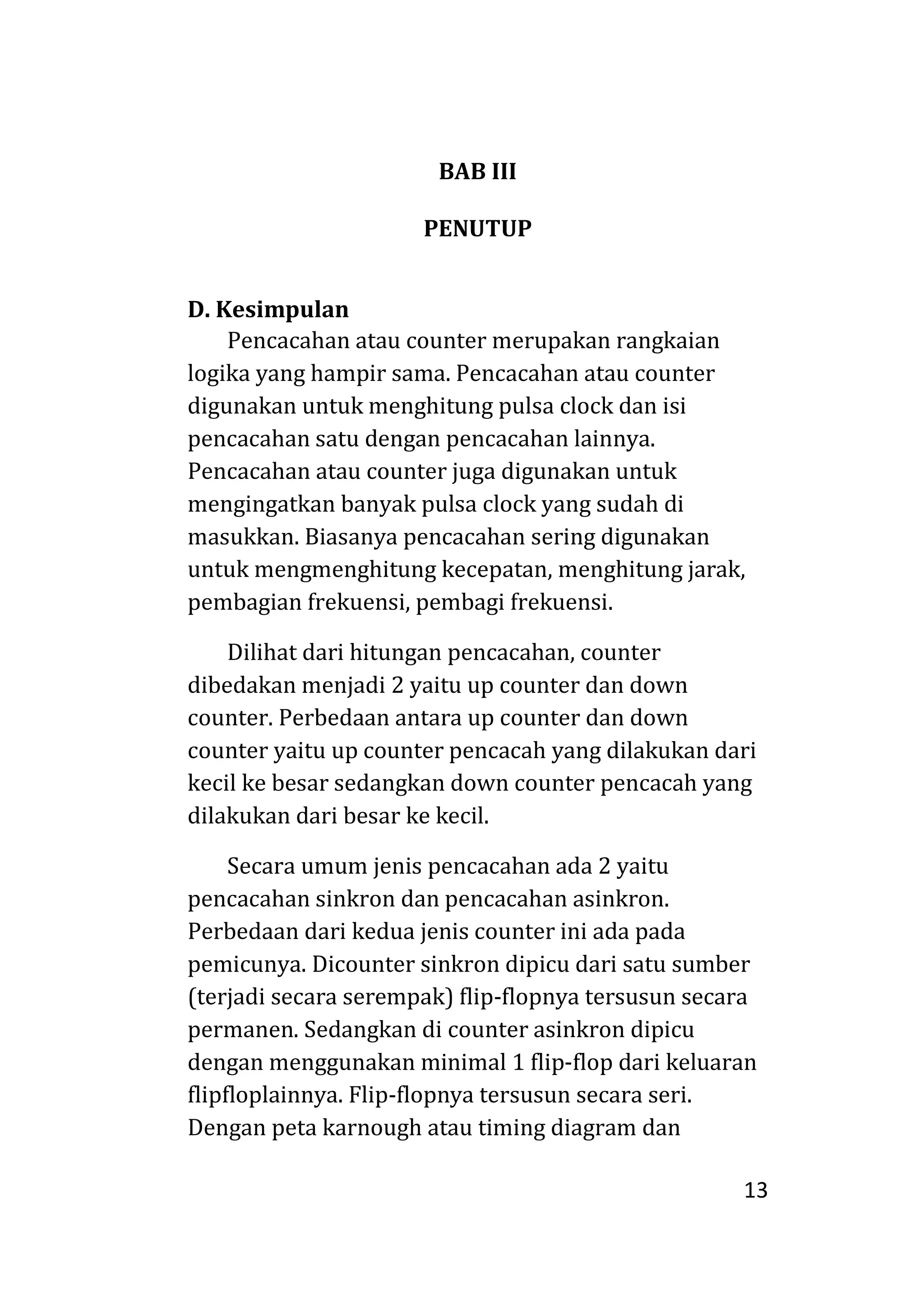 COUNTER SINKRON DAN ASINKRONUS | DOCX