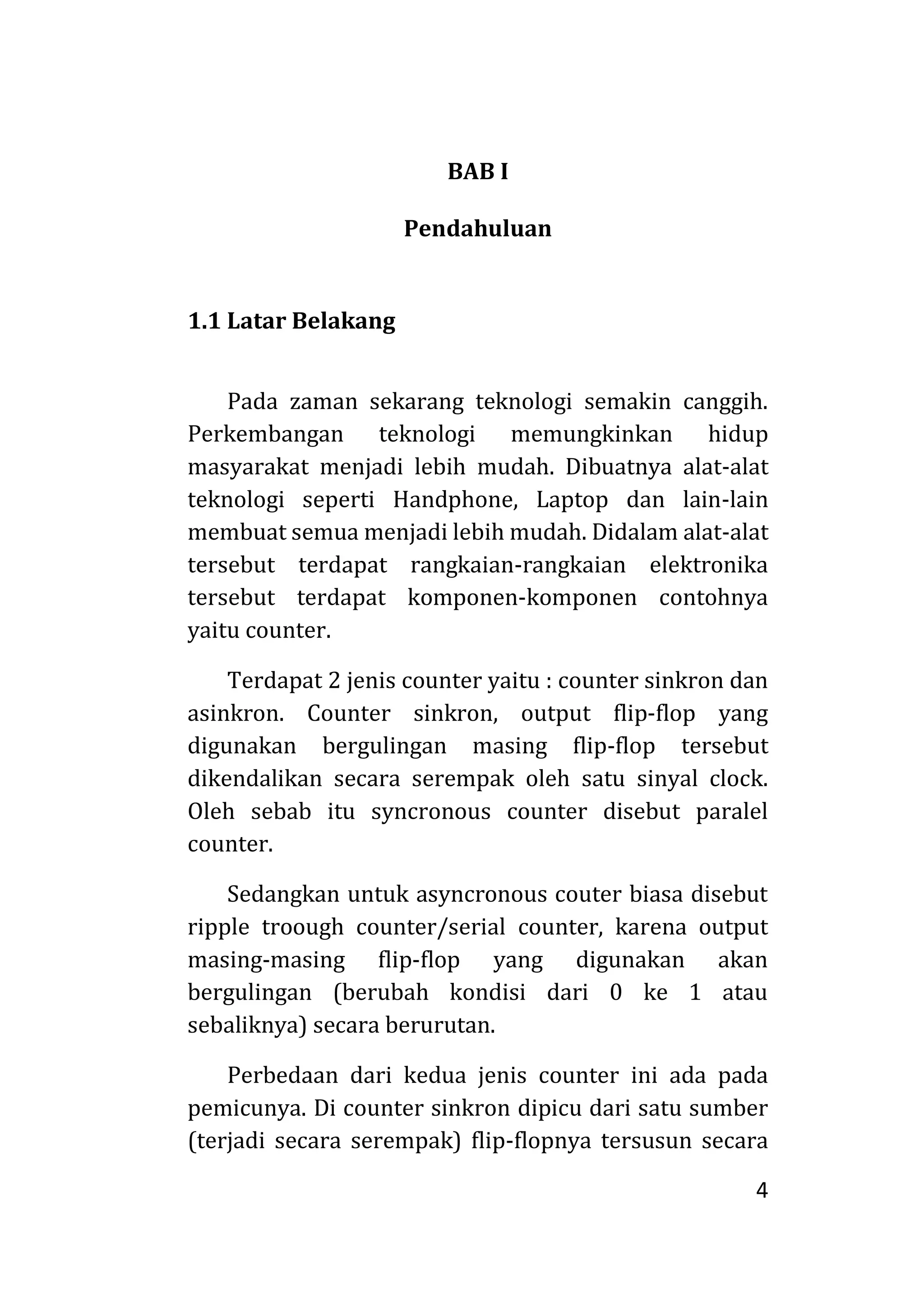 COUNTER SINKRON DAN ASINKRONUS | DOCX