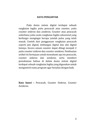 COUNTER SINKRON DAN ASINKRONUS | DOCX