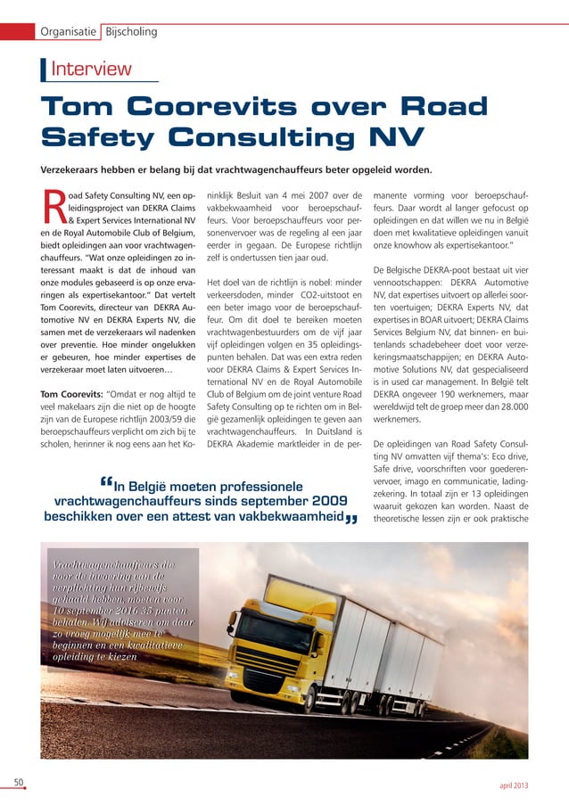 Artikel Road Safety Consulting NL | PDF | Commercial Trucks | Auto Body Styles