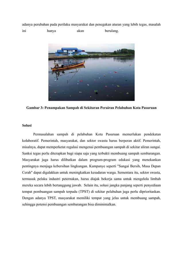 PERMASALAHAN SAMPAH DI PELABUHAN KOTA PASURUAN: TANGGUNG JAWAB BERSAMA YANG TERABAIKAN.docx