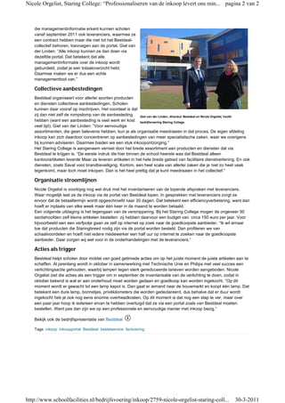 Staring College gebruikt het Bestdeal Inkoop collectief | PDF | Sales | Business