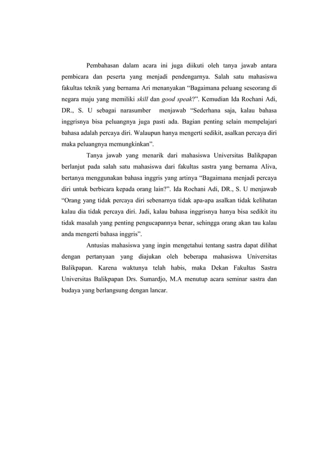 Artikel seminar | DOCX