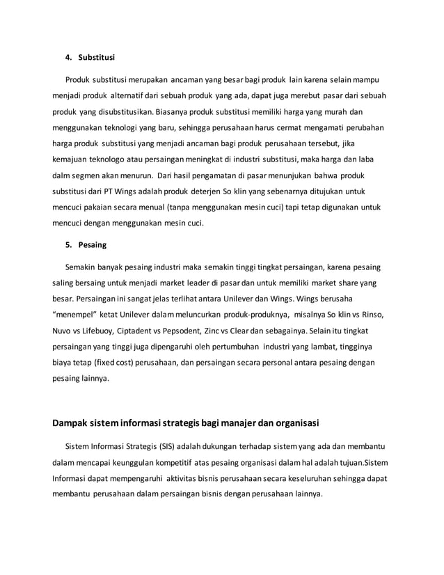 Artikel sistem informasi untuk persaingan keunggulan pertemuan 2 | PDF