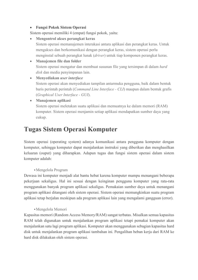 Artikel sistem operasi | PDF