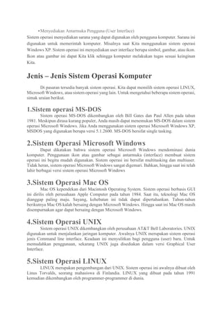 Artikel sistem operasi | PDF