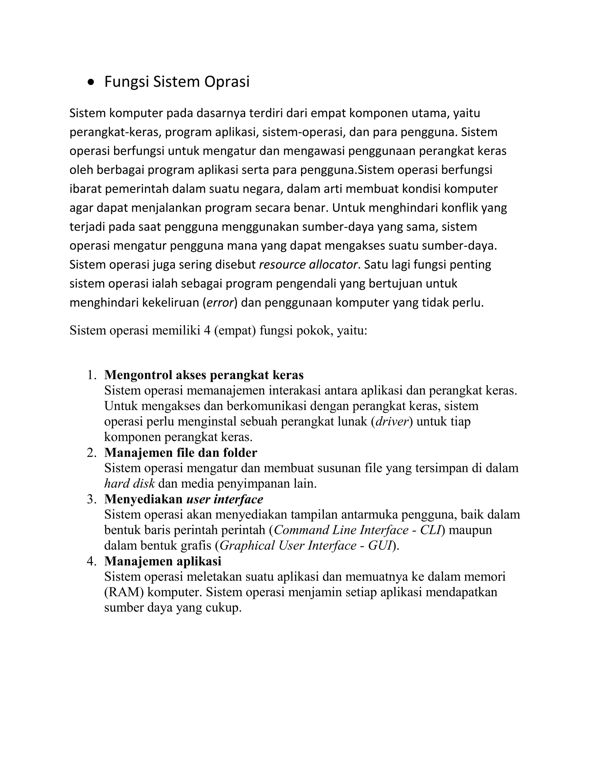 Artikel sistem operasi kompute | PDF