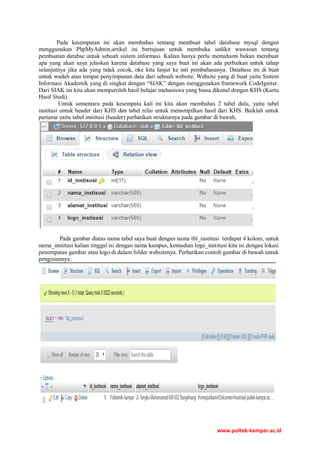 Artikel tabel database | PDF