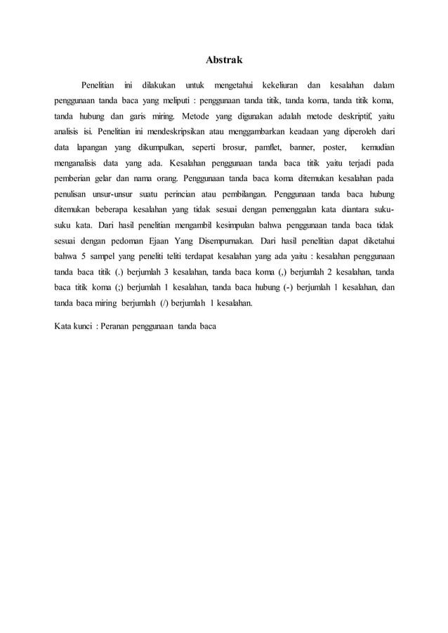 Artikel tanda baca | DOCX