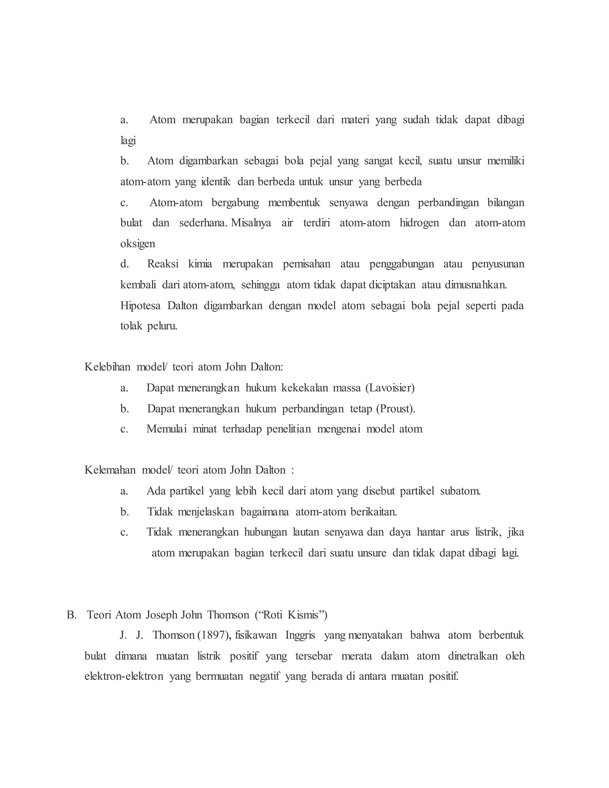 Artikel tentang atom | DOCX