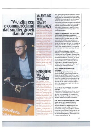 Interview in Tijdschrift voor Marketing okt 2015 | PDF
