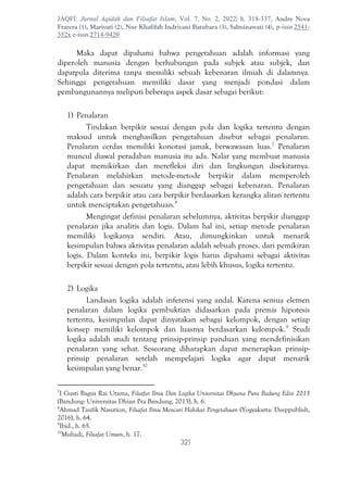 Artikel Tugas 2 Dasar Pengetahuan dan Kriteria Kebenaran.pdf
