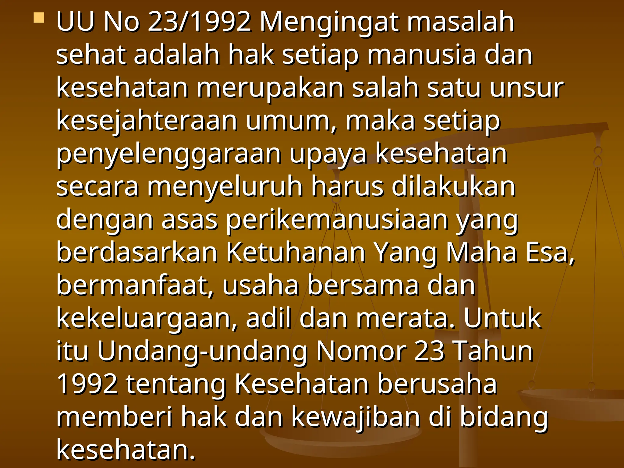 Artikel Undang-Undang No 23 Tahun 1992.ppt