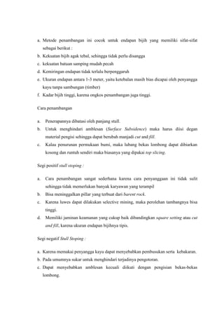 paper underground mining | DOCX