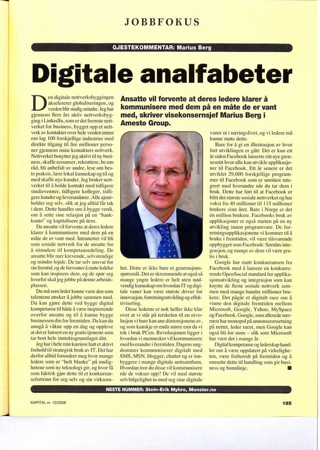 Artikkel Kapital - Digitale Analfabeter Nr. 12/2008 | PPT