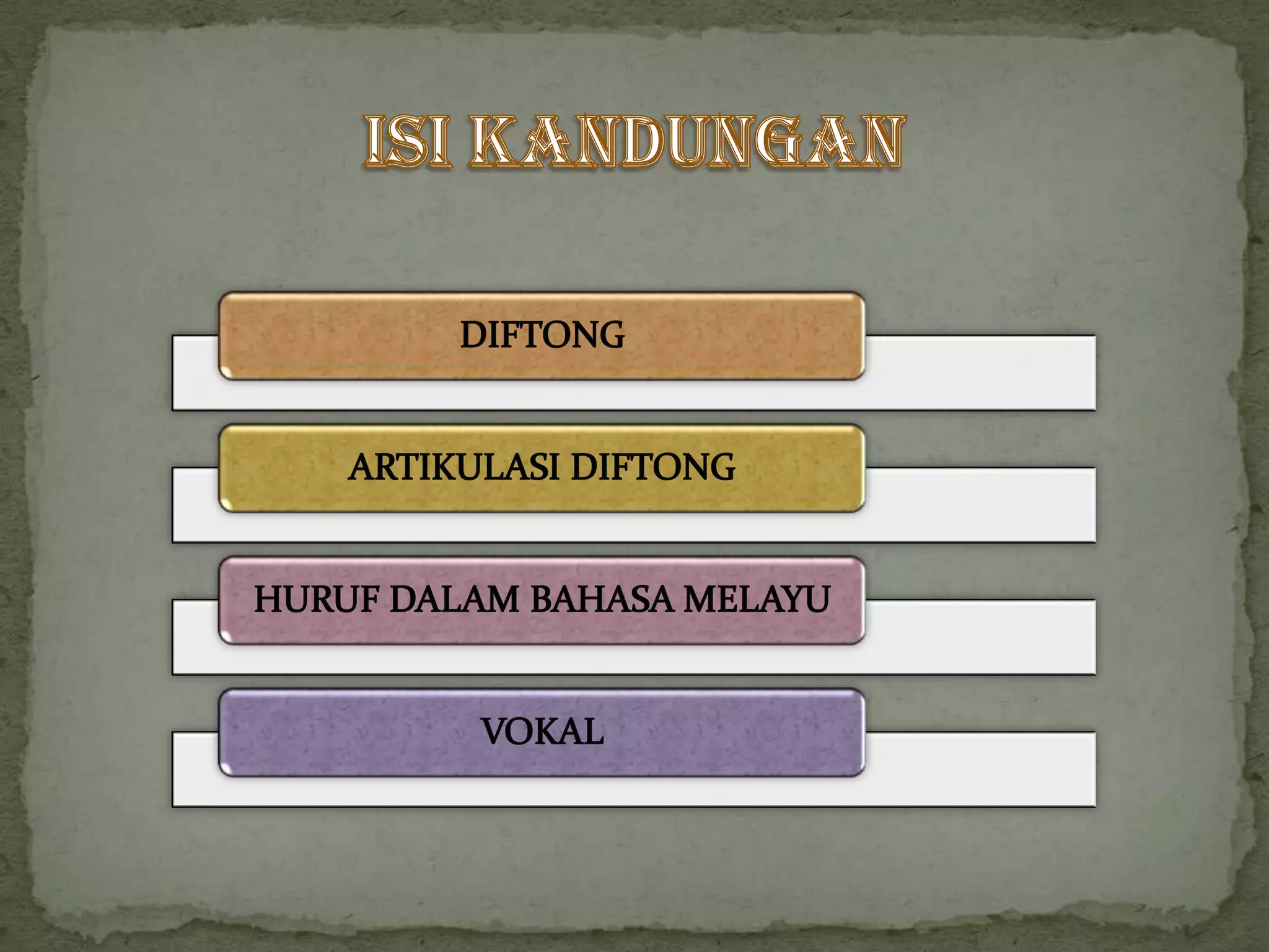 Artikulasi diftong & huruf vokal bm | PPTX
