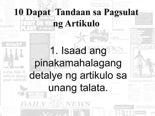 Artikulo | PPTX