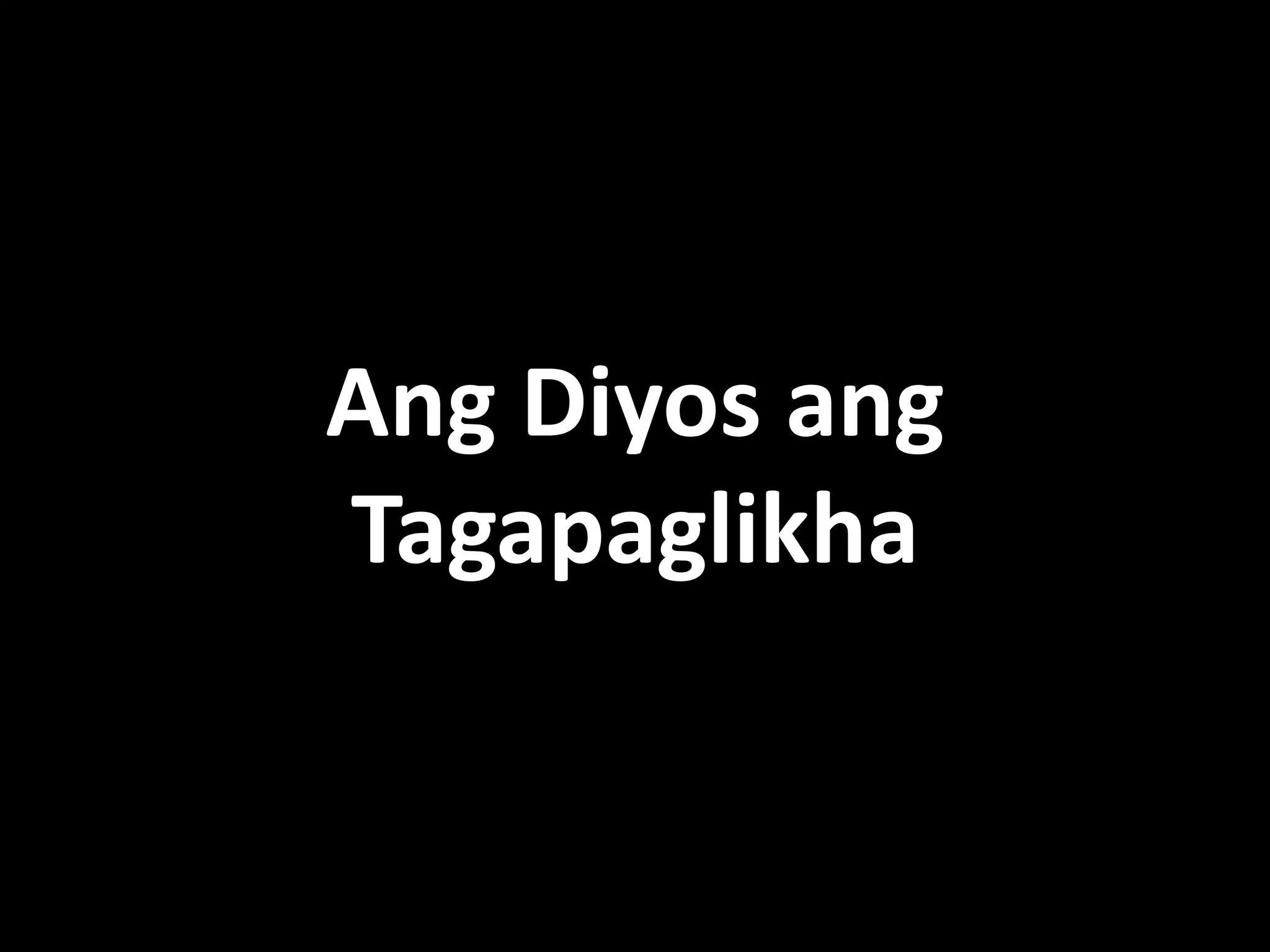 Ang Kredo, Artikulo 1 | PPTX